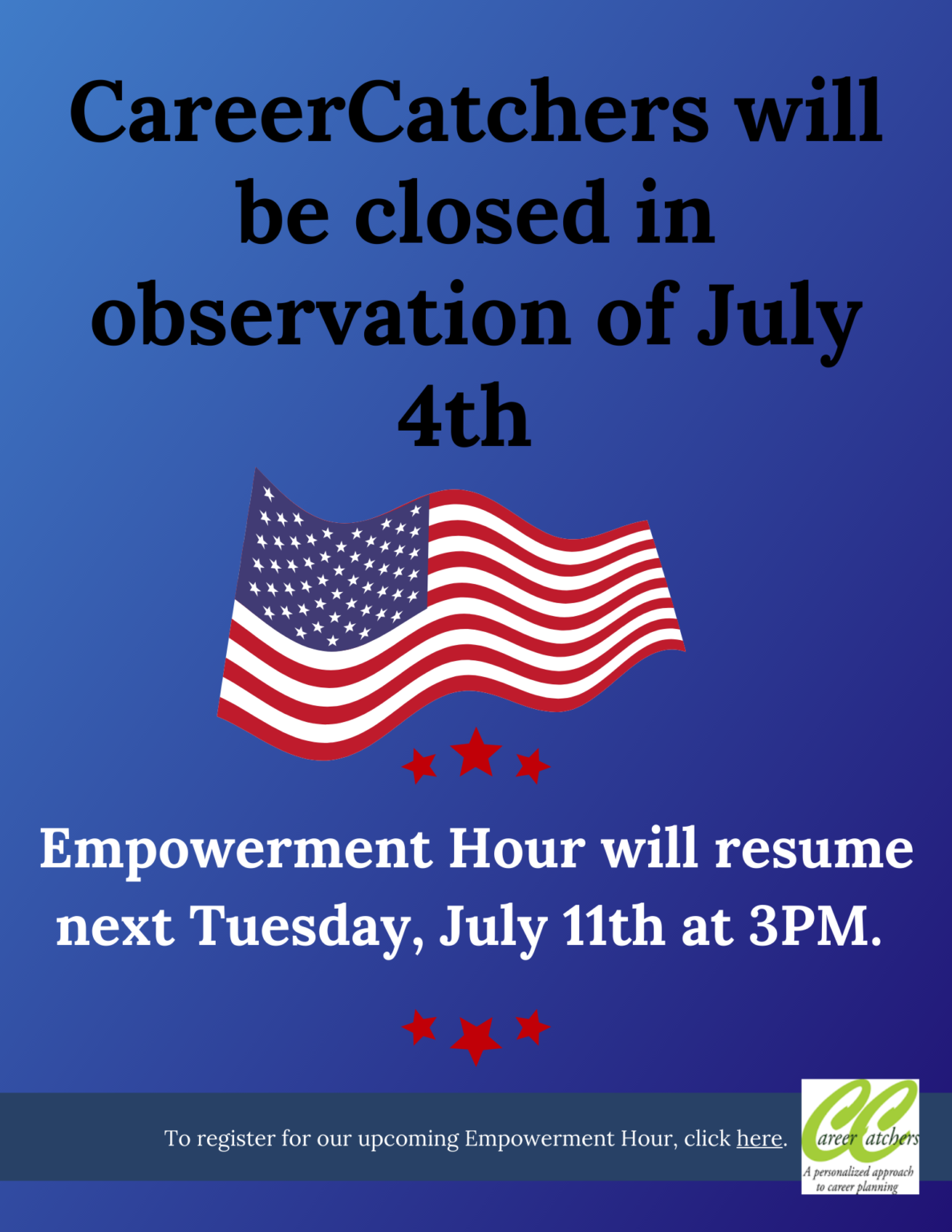 Happy Independence Day - Career Counseling in Maryland | CareerCatchers